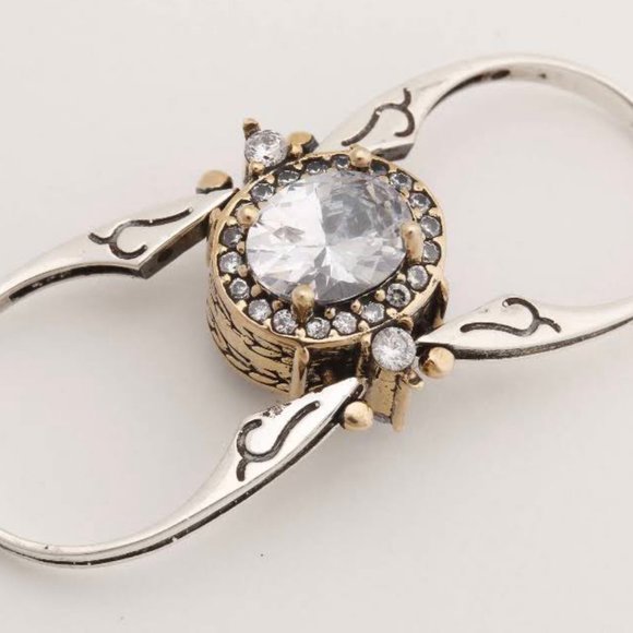 Handmade | Jewelry | Twoinone Ring With Emerald And White Topaz | Poshmark